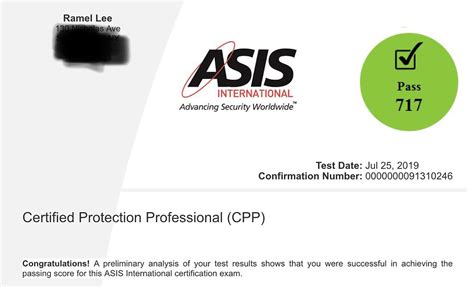 Passing The Asis Certified Protection Professional Cpp Morning Exam