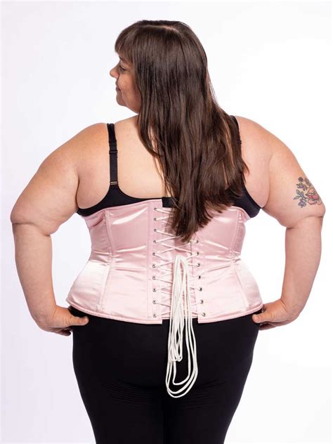 Satin Plus Size Longline Corset Cs 411 Long Orchard Corset