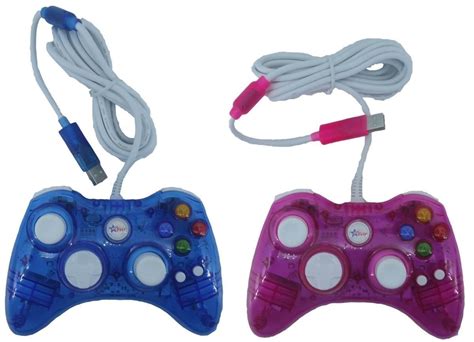 Controle Transparente Leds Xbox 360 Pc Fio Original Feir R 99 99
