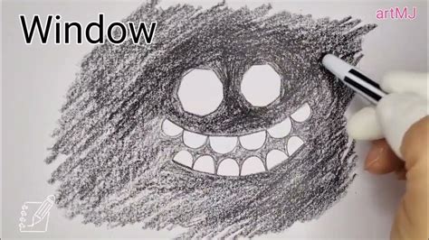 로블록스 도어즈 윈도우 그리기 How To Draw Monster Window In Doors Roblox Youtube