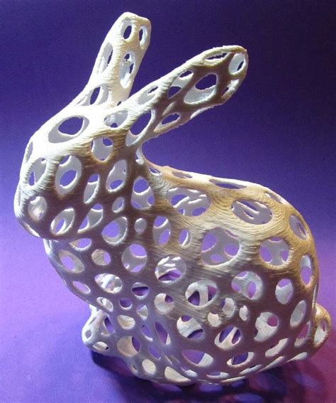 D Printable Stanford Bunny Voronoi Stylecults