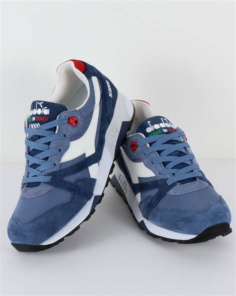 Diadora N9000 Italia Trainers Insignia Blue/Infinity,runners,mens