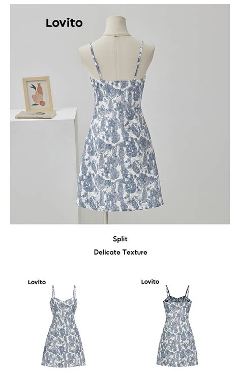 Lovito Women Boho Ditsy Floral Split Dress L68ED195 Shopee Philippines