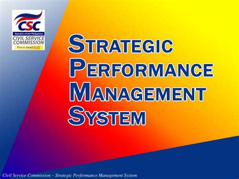 PPT Civil Service Commission Strategic Performance Management