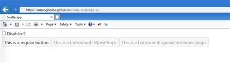 Buttons Stays In Disabled State Forever With IE 11 If Spread Attributes