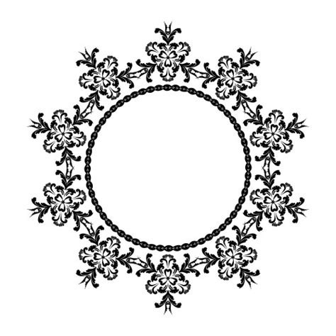 Ornament Round Frame Royalty Free Vector Image