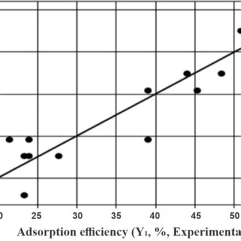 Relationship Between Predicted Adsorption Efficiency Values And