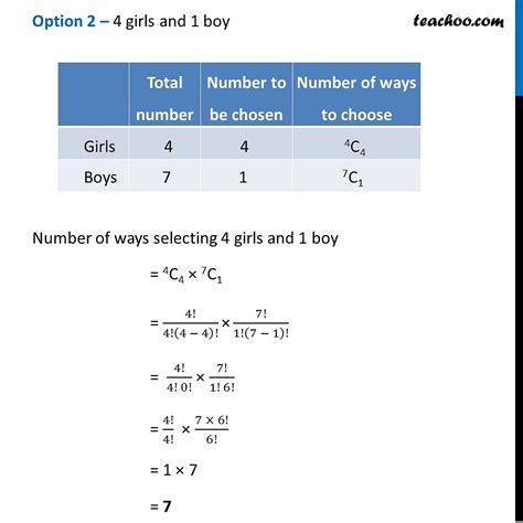 Example 21 A Group Consists Of 4 Girls And 7 Babes In How Many