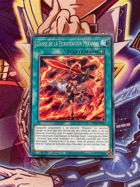 Yu Gi Oh Danse De La Purification Mikanko AMDE FR031 1st Rare EBay