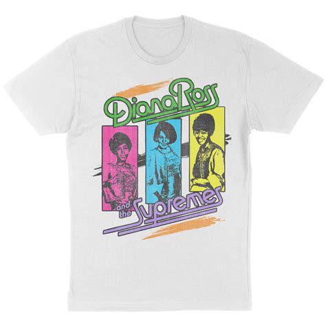 Diana Ross And The Supremes 80s Colors T Shirt In White Diana Ross Shop