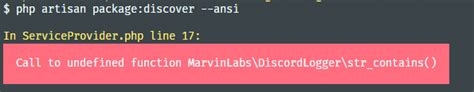 Marvinlabs Discordlogger Str Contains Issue Vpratfr Laravel