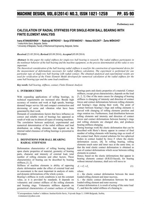 pdf calculation of radial stiffness for machine design