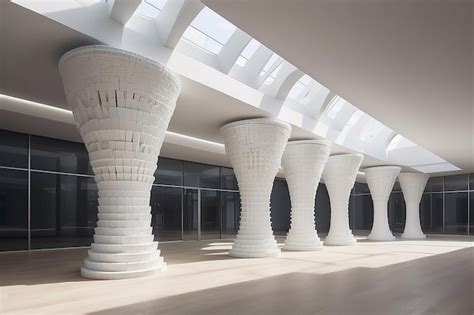 Premium Photo Conceptual Architecture Column Between Space For Defined Function Of Space