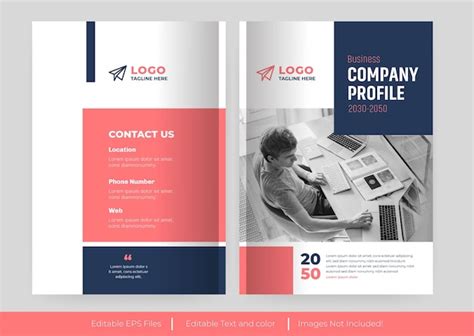 Diseño de portada y contraportada del perfil de la empresa o diseño de