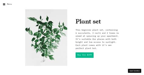 Html Css Messyplant Codesandbox