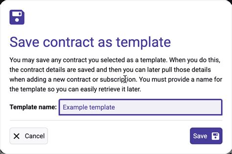 Creating Reusable Contract Templates Lifecycle Manager