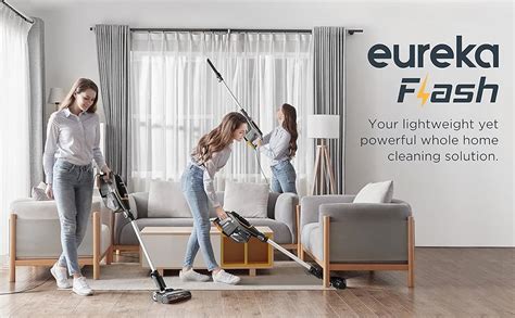 Eureka Flash Aspiradora Ligera En Palo Succión Potente De 15 Kpa