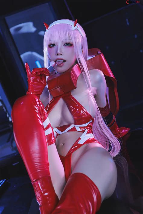 水淼aqua Cosplay Zero Two Darling In The Franxx 81 Photos Cosplaytele