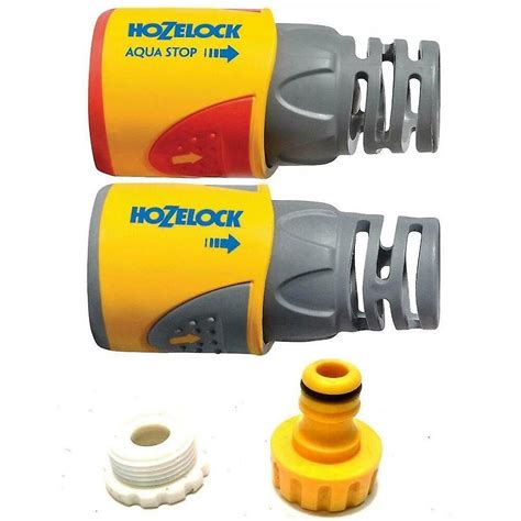 Hozelock Connector Starter Pack Tap Connector Hose End And Aquastop 12