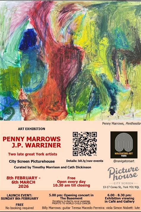Free Exhibition Penny Marrows And Jp Warriner Two Late Great York