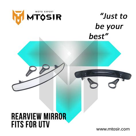 Utv Rear View Mirror Black Cover Original Mirror Motorcycle Spare Parts