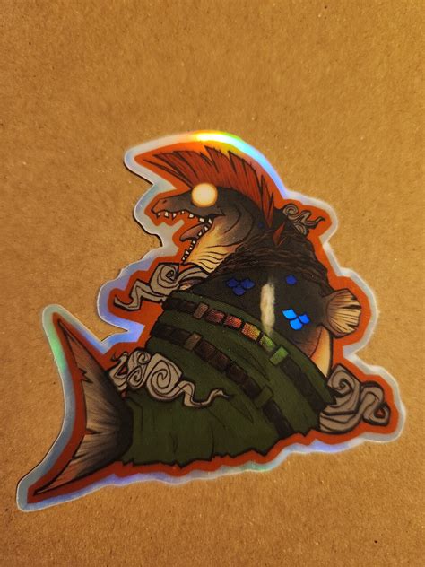 Splatoon 3 Cohozuna Holographic Sticker Etsy