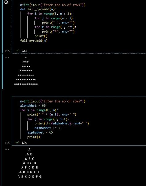 How I Created A Logical Pattern With Python Harsh Bharwani Posted On