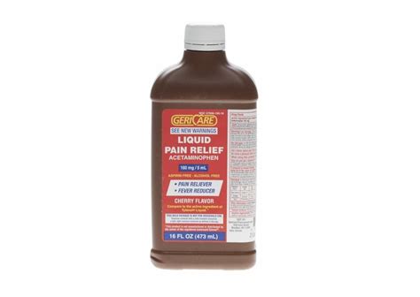 Acetaminophen Tylenol 160 Mg 5 Ml 4 Oz Bottle Beachwood Medical