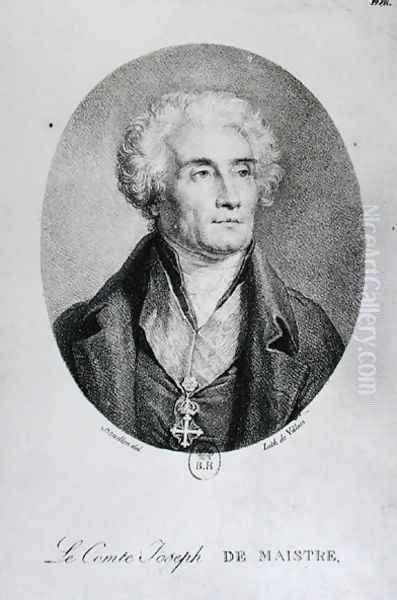 Portrait Of Count Joseph De Maistre 1753 1821 Reproduction By Pierre