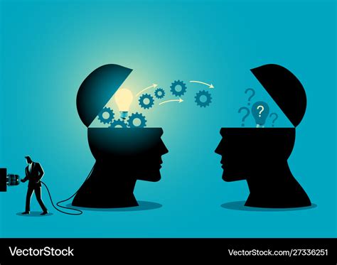 Transferring Knowledge Royalty Free Vector Image