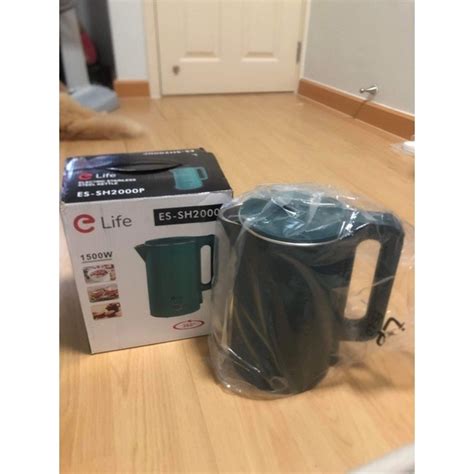 กาต้มน้ำไฟฟ้า Elife ความจุ 2 ลิตร 1500w สแตนเลส304 ปลอดภัย ร้อนเร็ว ตัดไฟอัตโนมัติ คุณภาพดี