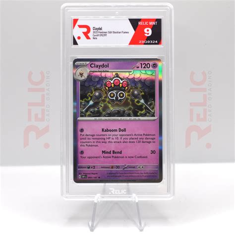 Claydol 2023 Pokemon Sandv Obsidian Flames Graded Card