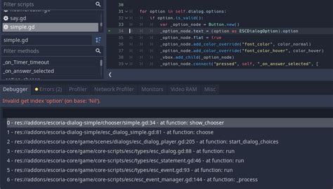 Crash In Dialogue With Incorrect Tabs · Issue 335 · Godot Escoriaescoria Issues · Github