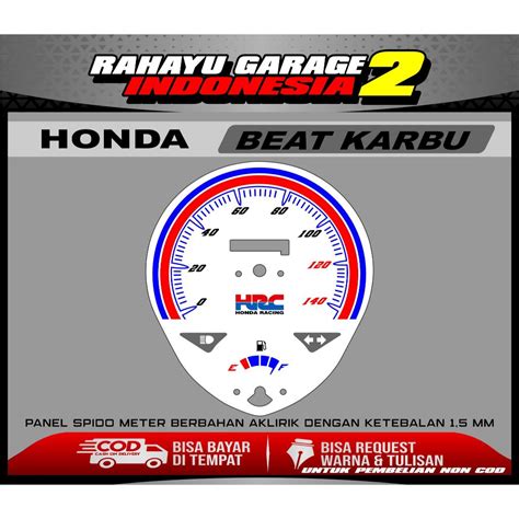 Jual PAPAN SPEEDOMETER CUSTOM HONDA BEAT KARBU Shopee Indonesia