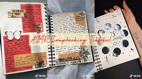 ASMR Scrapbooking Tiktoks TikTok Compilations 2020 YouTube