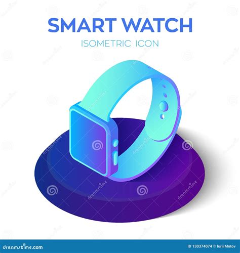 Smart Watch Icon 3d Isometric Smart Watch Icon Created For Mobile Web Decor Print Products