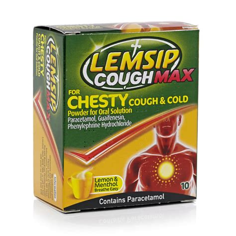 Lemsip Chesty Cough Max Sachets Effective Relief For Intense Coughs