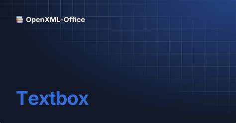 Textbox OpenXML Office