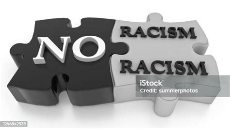 인종차별주의 없음 퍼즐 Piecies 흑백 차이 공생 3d 렌더링 0명에 대한 스톡 사진 및 기타 이미지 0명 3차원 형태 검은색 Istock