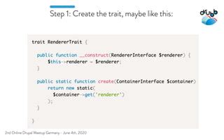 Drupal 8 Dependency Injection Using Traits PPT