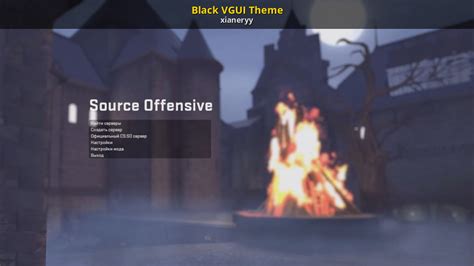 Black Vgui Theme Mod For Counter Strike Source Offensive Csso Mods