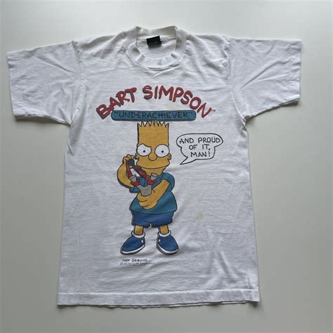 Vintage Vintage 90s Bart Simpson The Simpsons Graphic T Shirt White