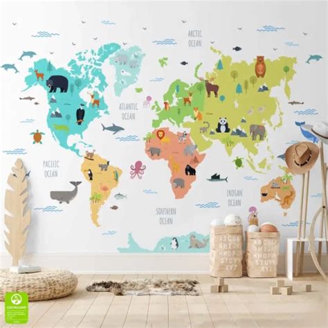 Fototapeta Mapa świata dla najmłodszych decorlabs pl