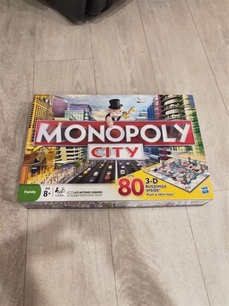 ORIGINAL HASBRO: MONOPOLY City Board Game Box Authentic / 80 3D ...