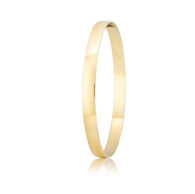 9K Yellow Gold 8mm Bangle Max Wilson Diamond Jewellers