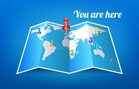 Global Map Pin Sign For Navigation Direction Place 3d Illustration
