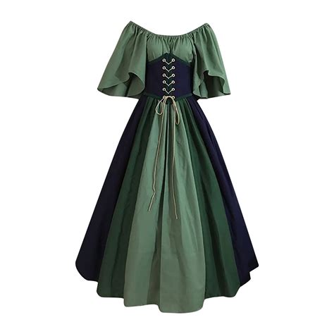 Bmkbwo Renaissance Dress Women Medieval Victorian Ball Gown Corset