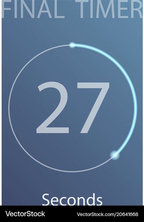 Countdown Circle Timer Royalty Free Vector Image