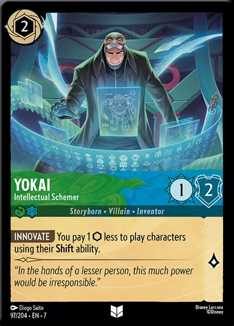 007 097 Yokai Intellectual Schemer Lorcana Card Disney Lorcana