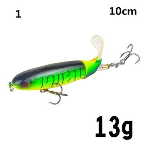 Realistic Poper Fishing Lure Fish Wish Rod